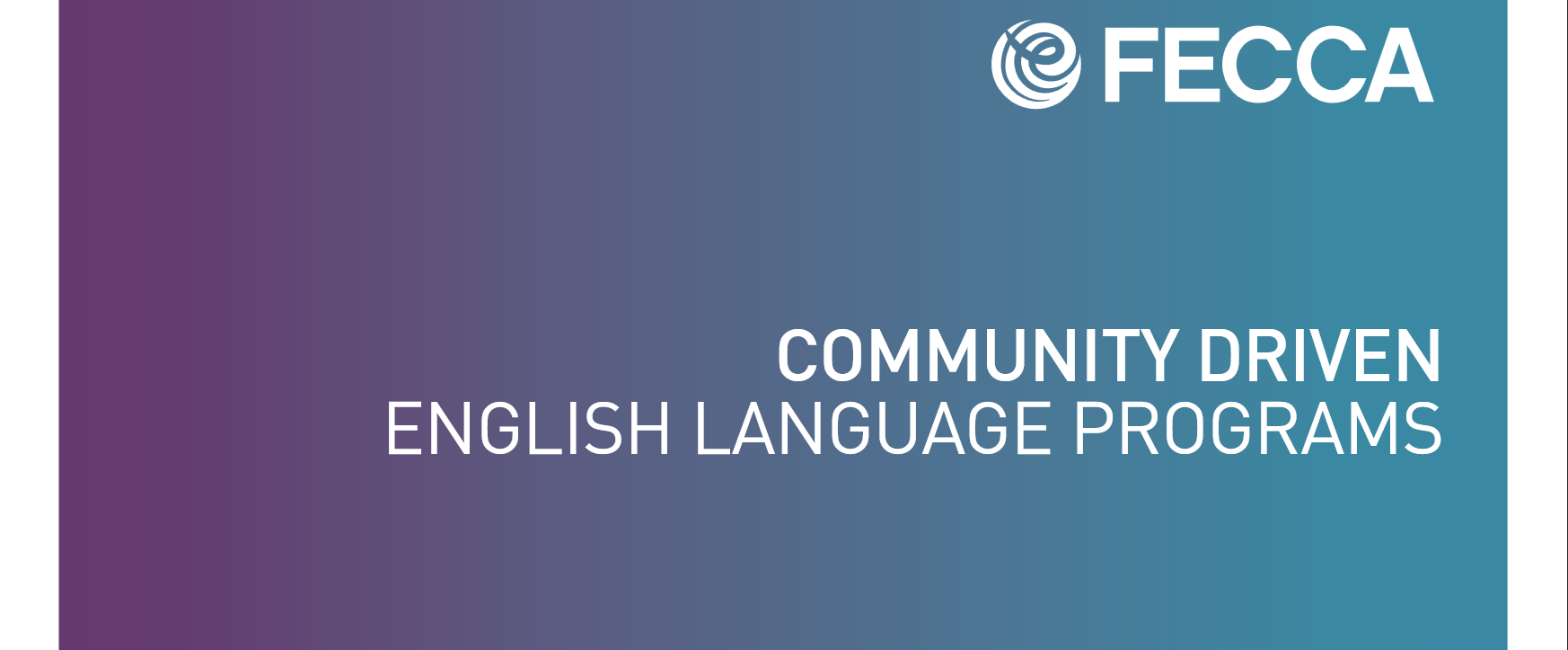 Community Driven English Language Programs - FECCA